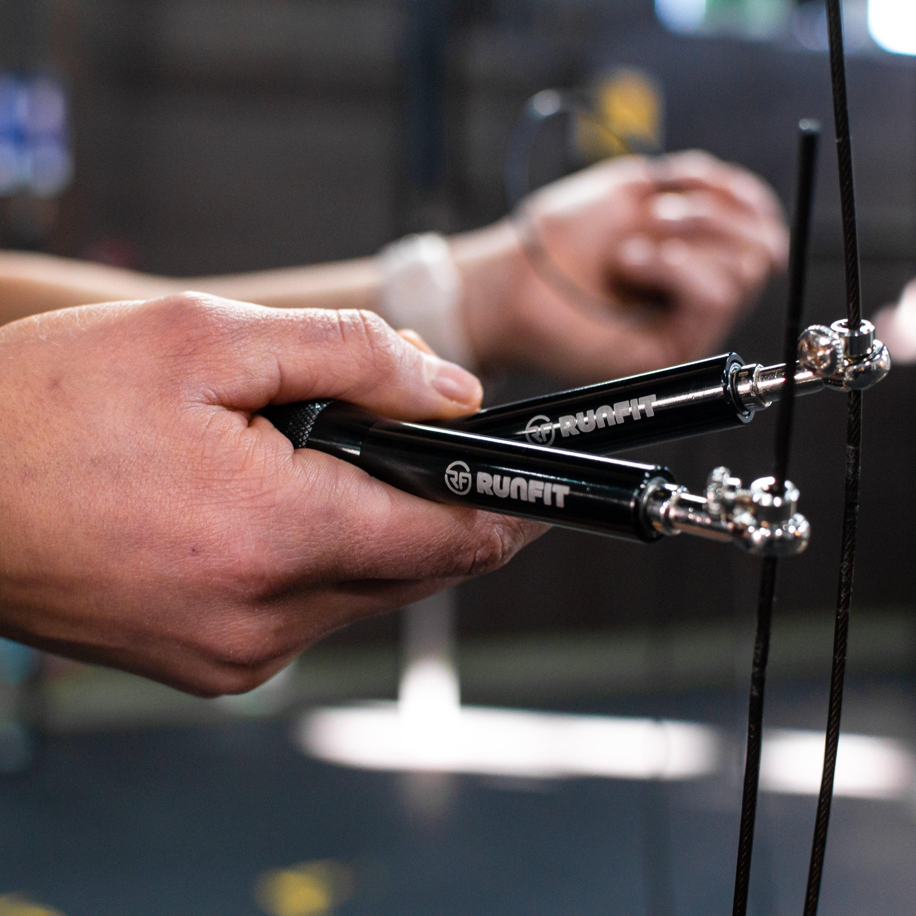 Speed Rope aluminio negra – RUNFIT Accesorios Fitness